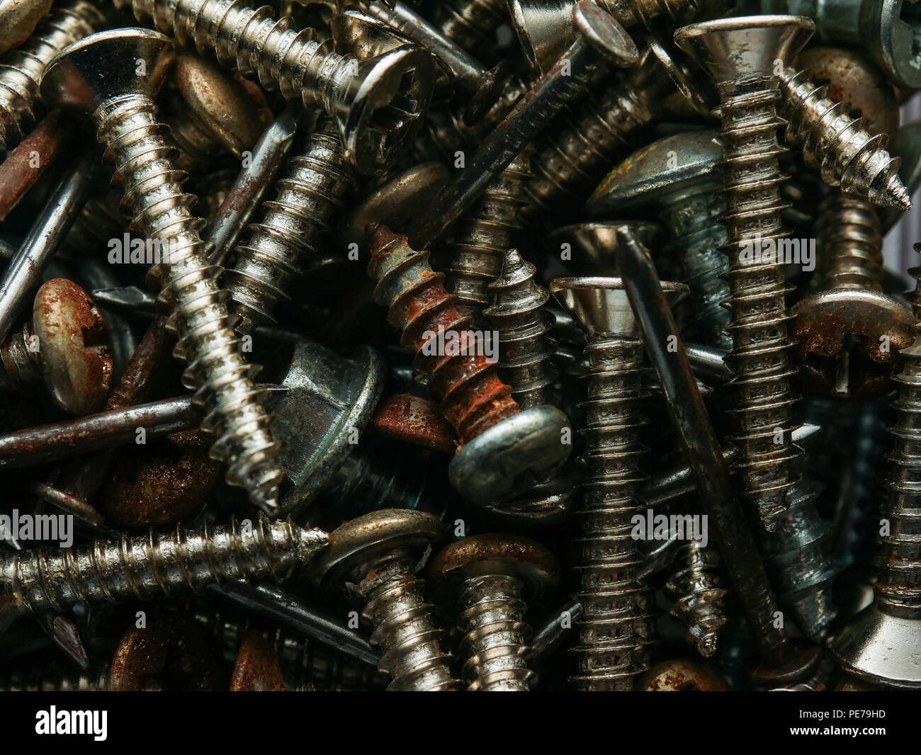 old screw Made of rusted steel Stock Photo - Alamy