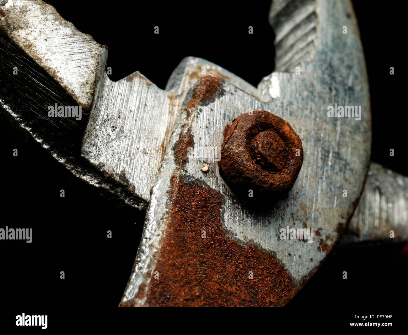 old pliers Made of rusted steel Stock Photo - Alamy