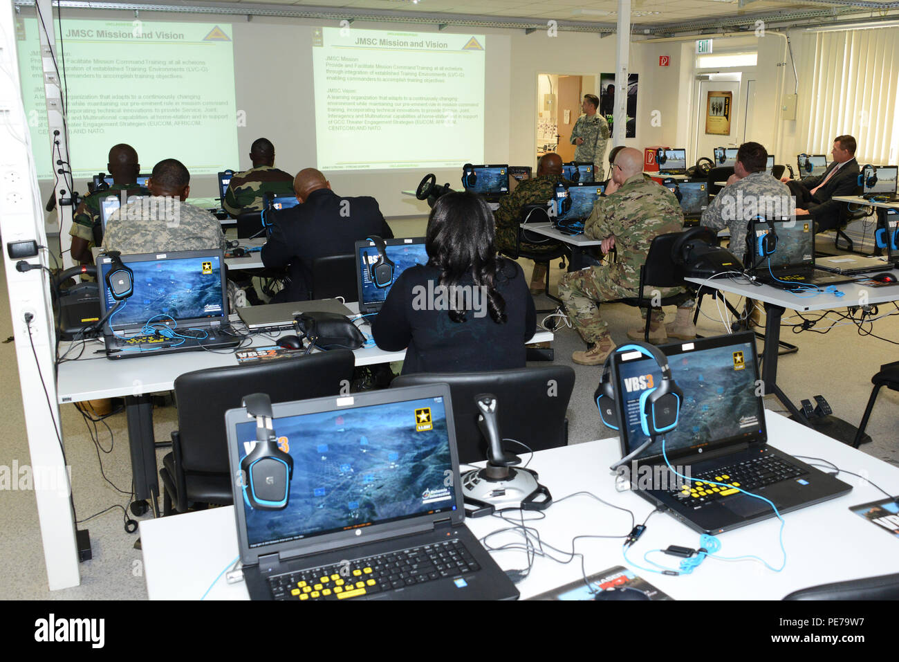 Joint multinational simulation center hi-res stock photography and ...