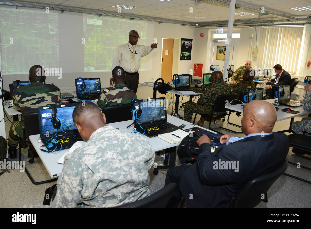 Joint multinational simulation center hi-res stock photography and ...