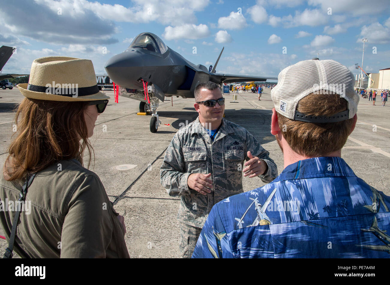 Master Sgt. Chris Cabano, 33rd Aircraft Maintenance Squadron, discusses ...