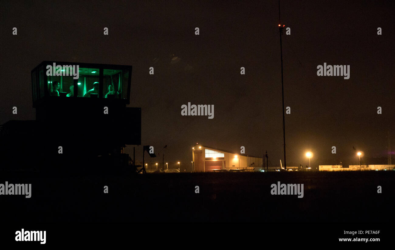Airmen of the 248th Air Traffic Control Squadron direct air traffic in ...