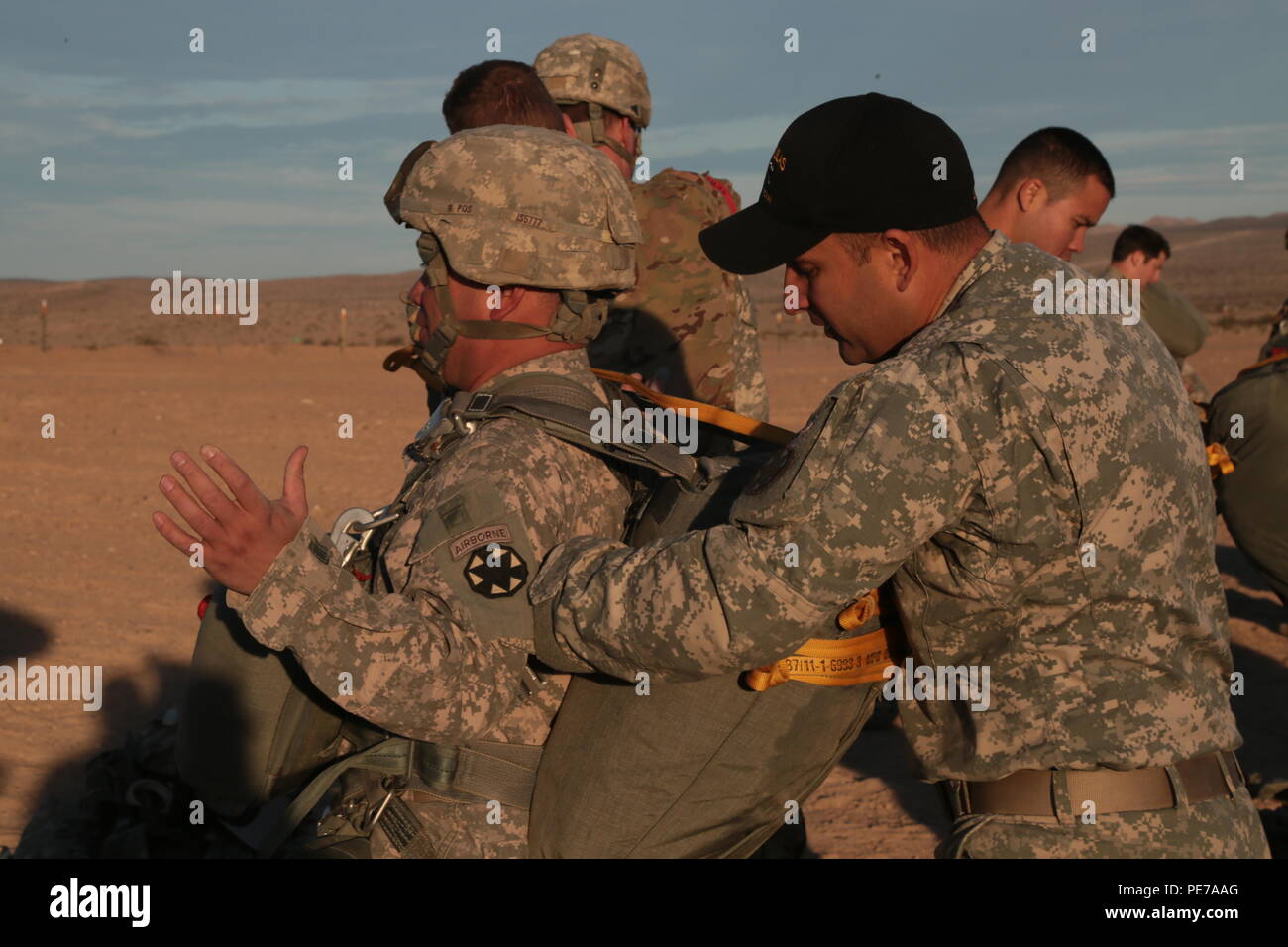 U.S. Army Paratrooper assigned to Tarantula Team, Operations Group Jump ...