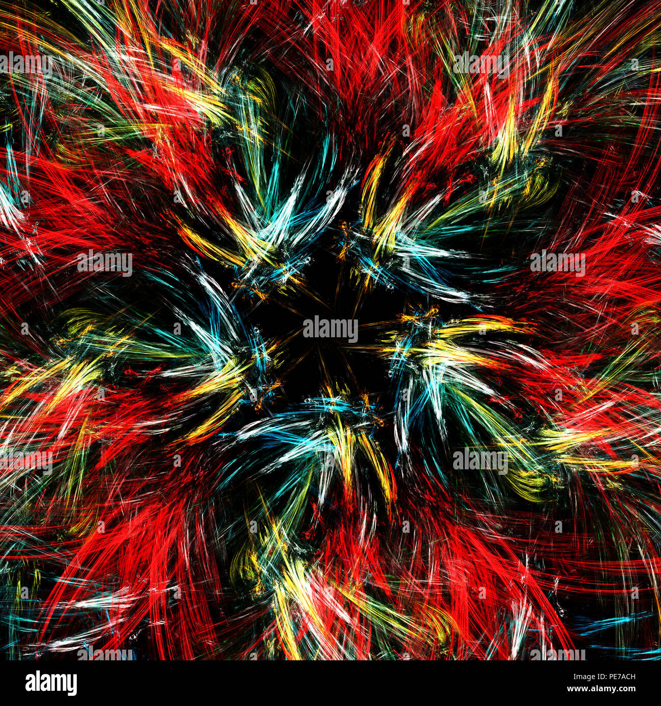 Composition of abstract and colored forms Stock Photo - Alamy