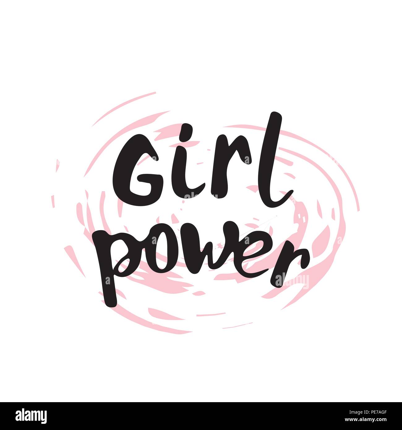 Girl Power composition. Vector illustration Stock Vector Image & Art ...