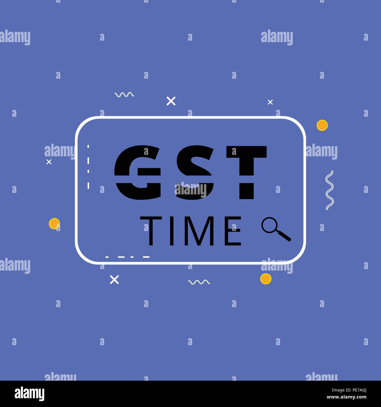 GST banner. Vector illustration Stock Vector Image & Art - Alamy