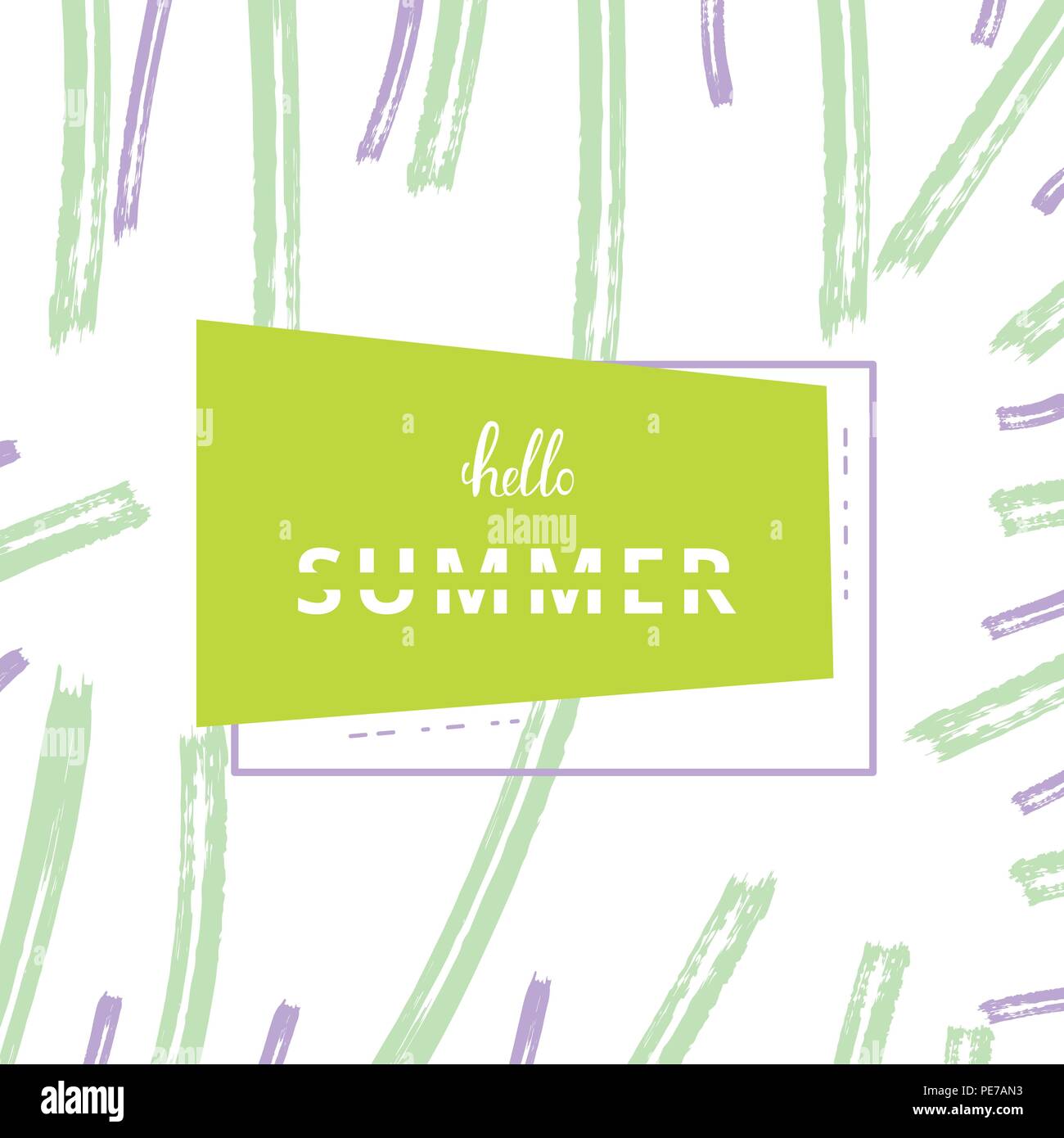 Hello Summer banner. Vector illustration Stock Vector Image & Art - Alamy