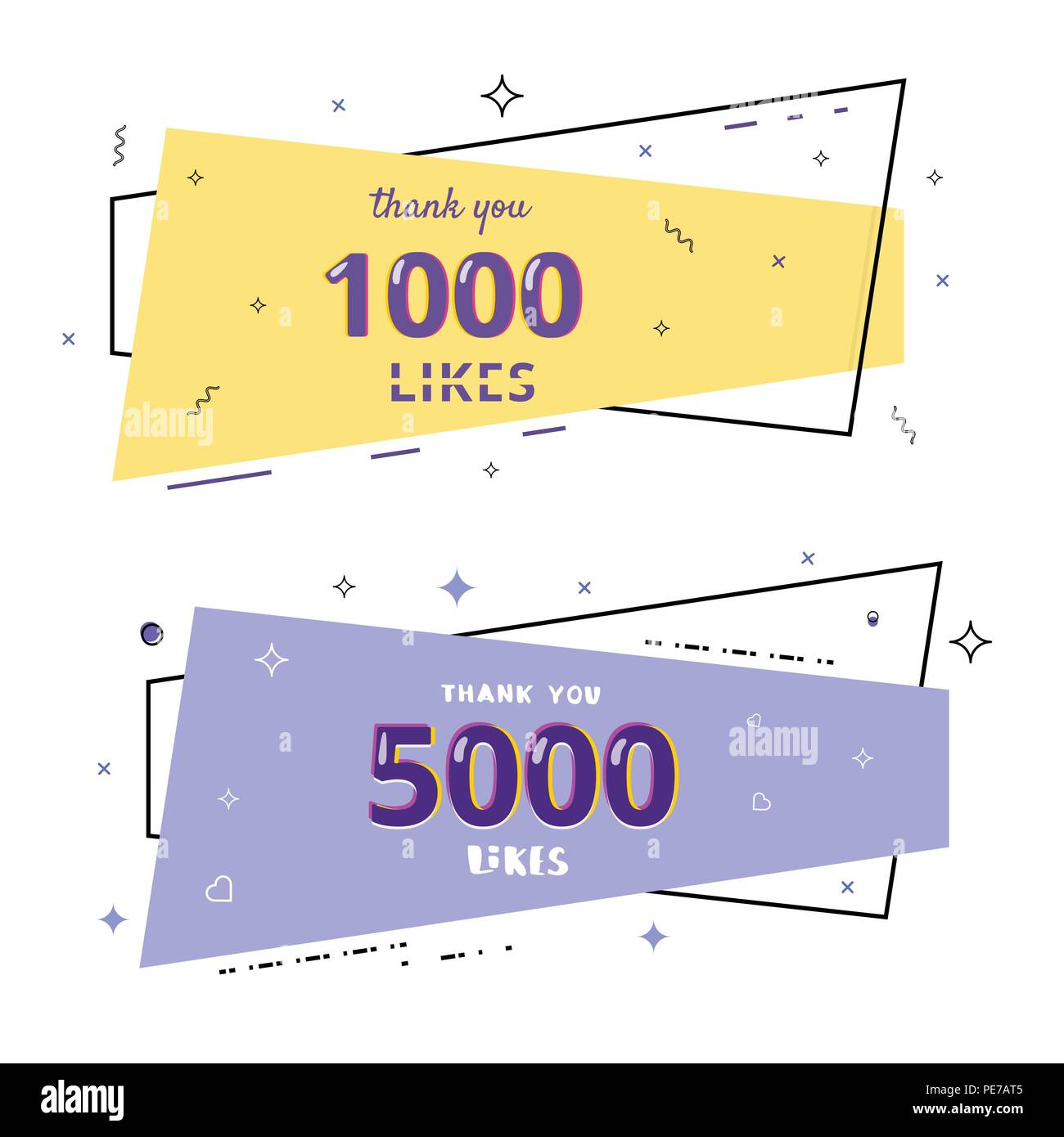 1000 likes vector vectors hi-res stock photography and images - Alamy