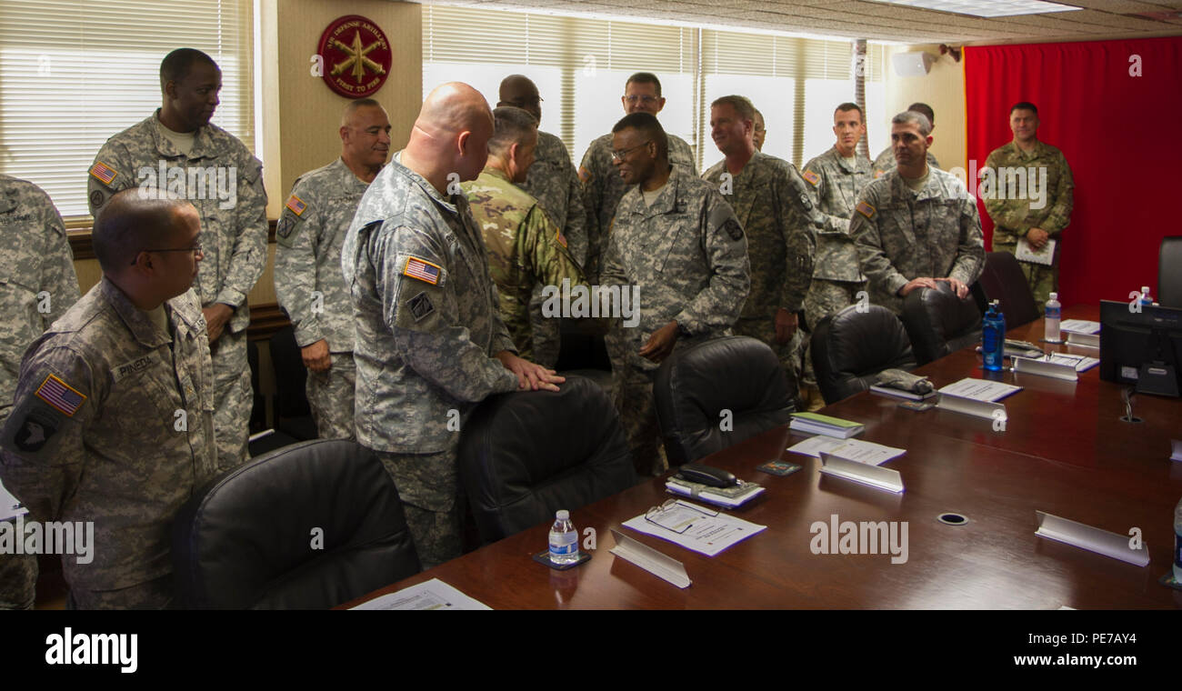 Vice Chief of Staff of the Army Gen. Daniel B. Allyn greets leaders ...