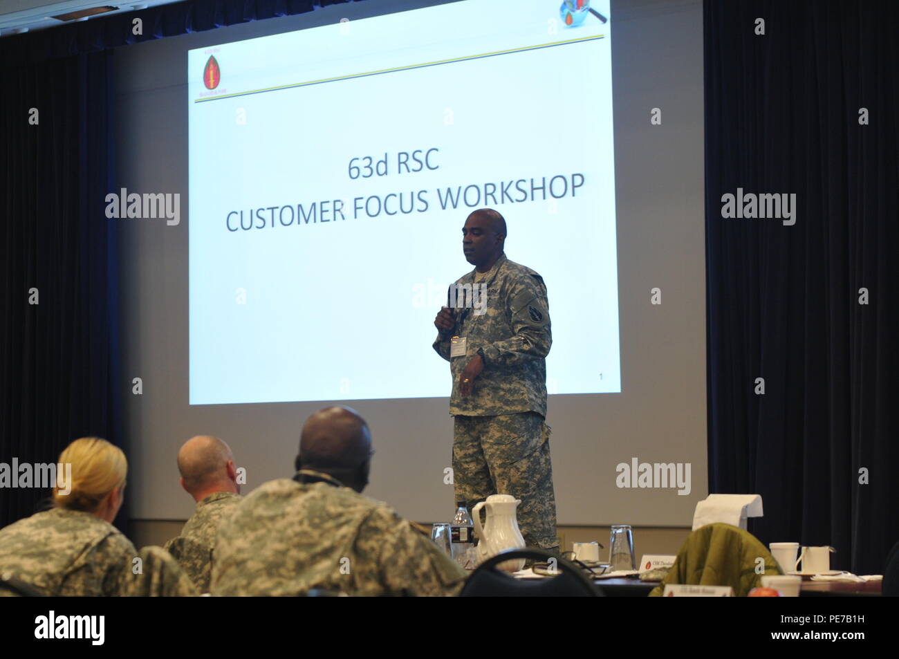 Command Sgt. Maj. Ted Dewitt, command sergeant major, 63rd Regional ...