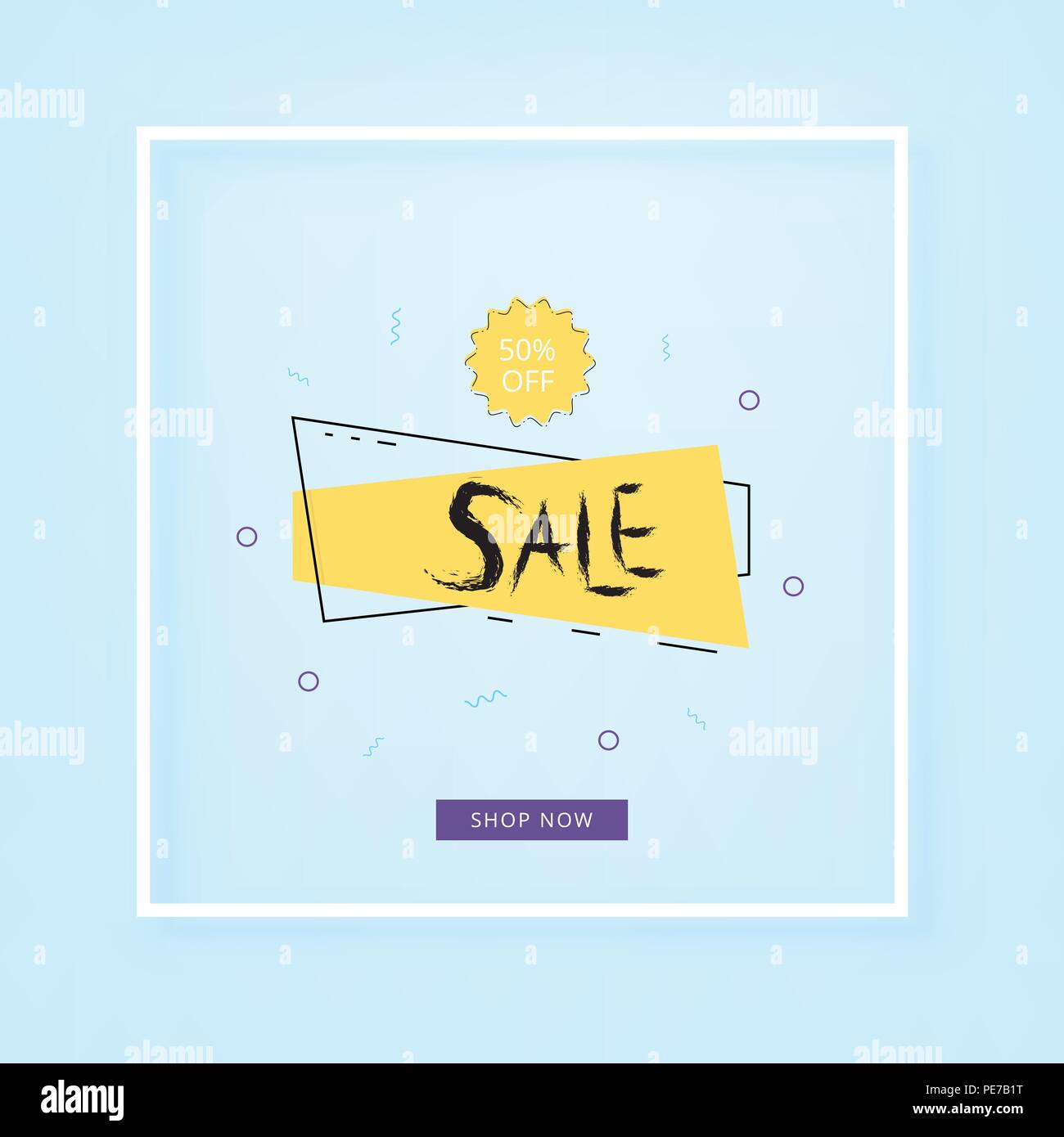 Sale card. Template for advertising. Vector illustration Stock Vector ...