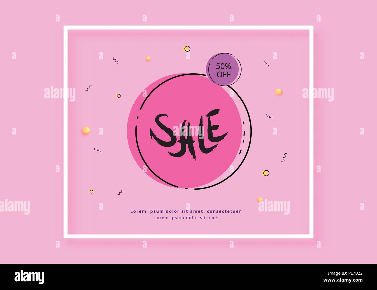 Sale card. Template for advertising. Vector illustration Stock Vector ...