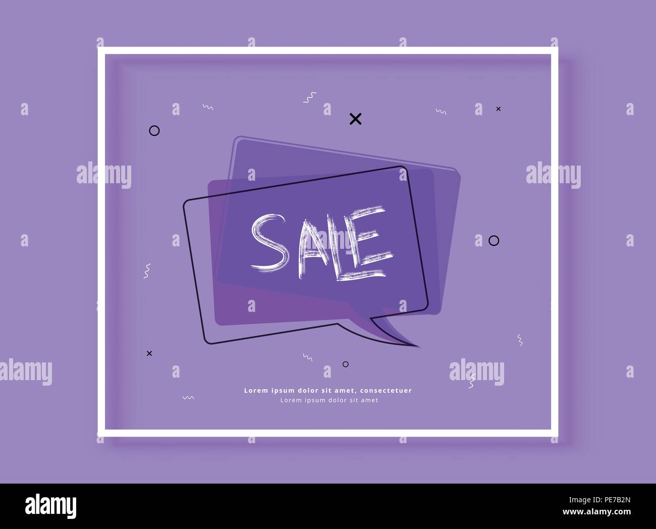 Sale card. Template for advertising. Vector illustration Stock Vector ...
