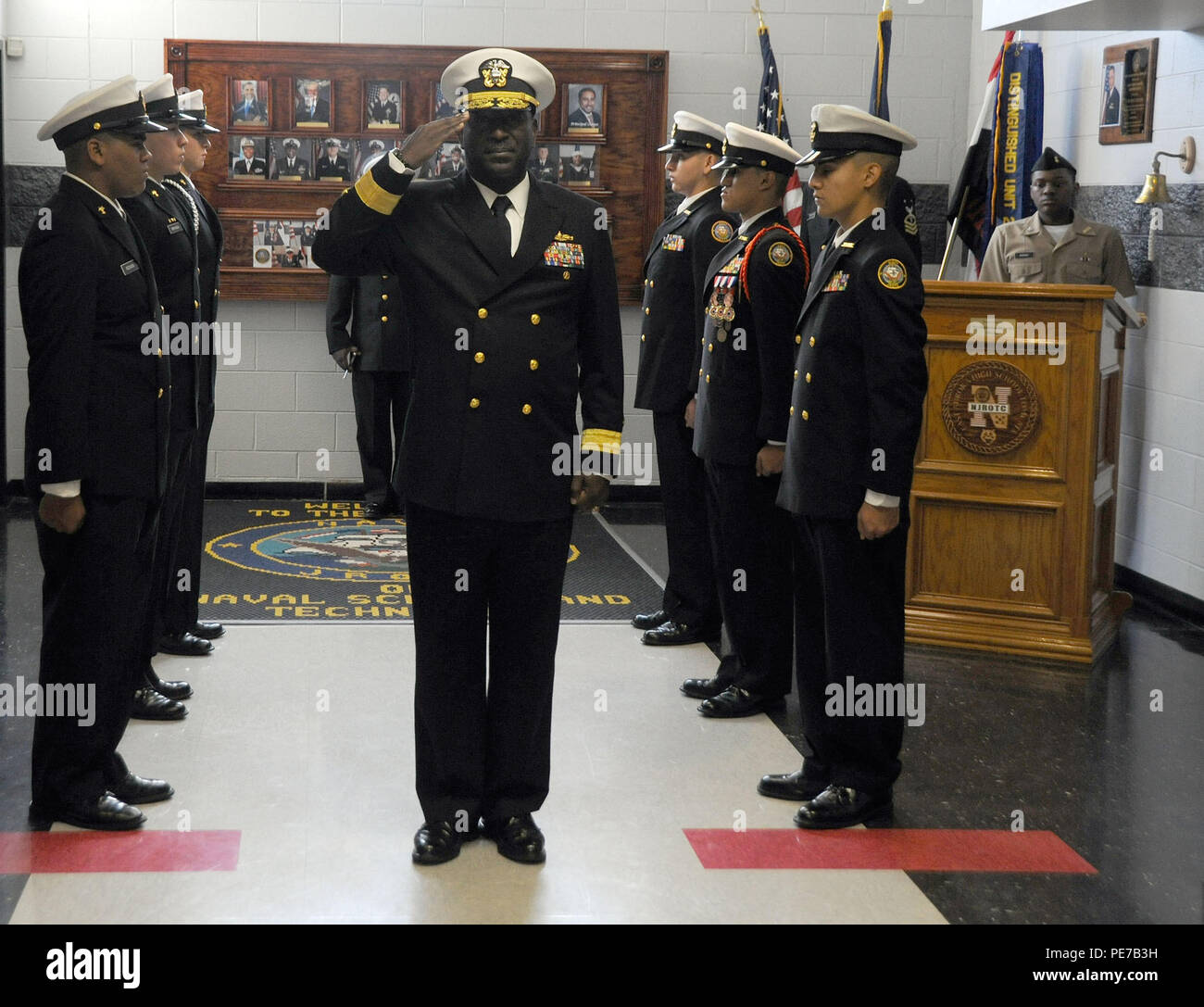 AURORA, Ill. (Nov. 2, 2015) – Rear Adm. Stephen Evans, commander of ...