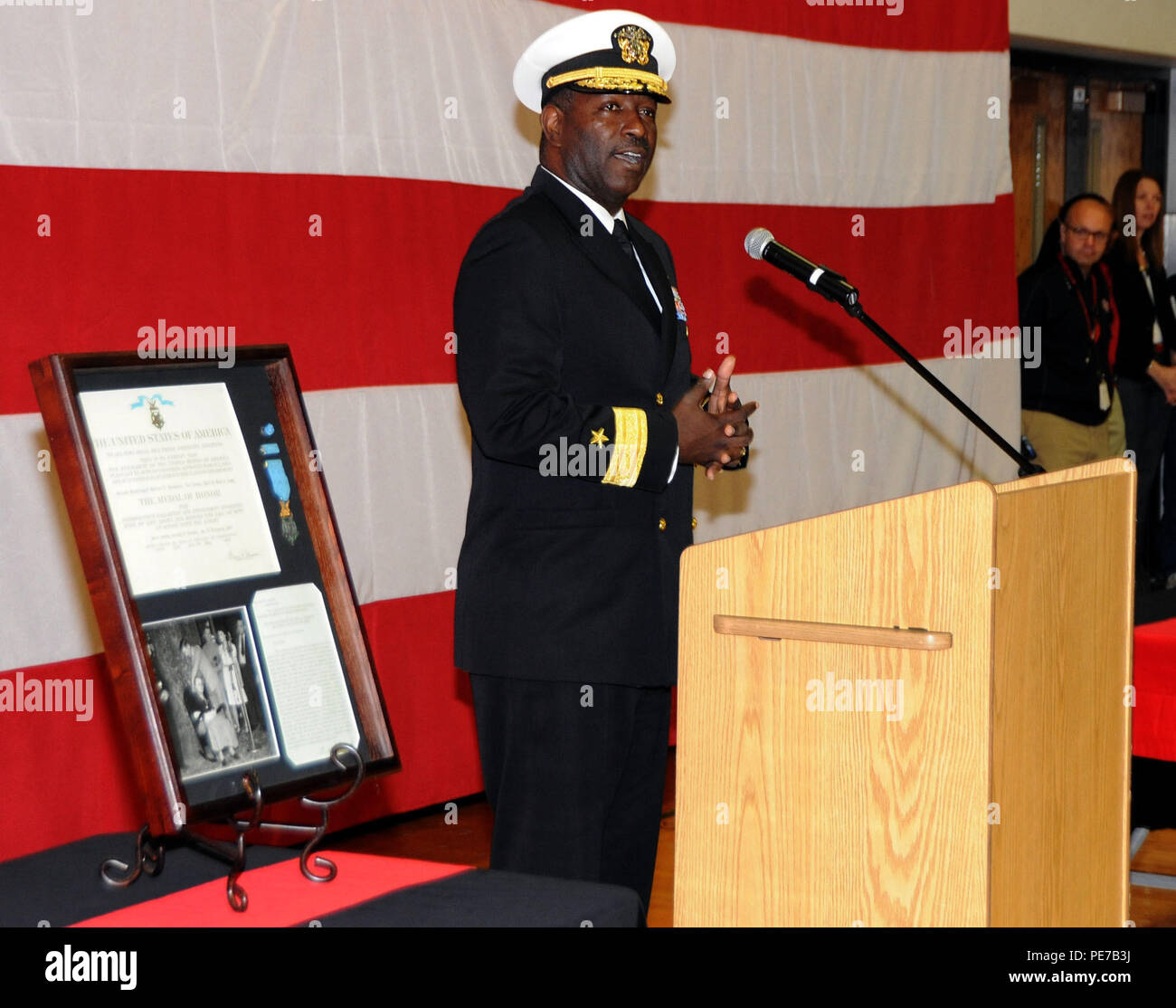 Commander of naval service training command nstc hi-res stock ...