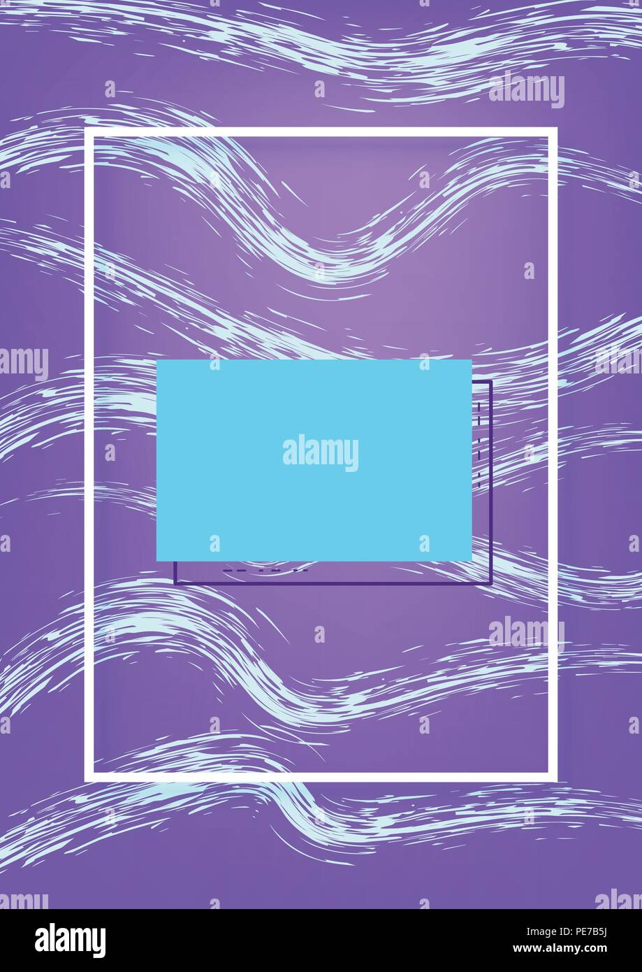 Vertical card for graphic design. Background with brush decoration and ...