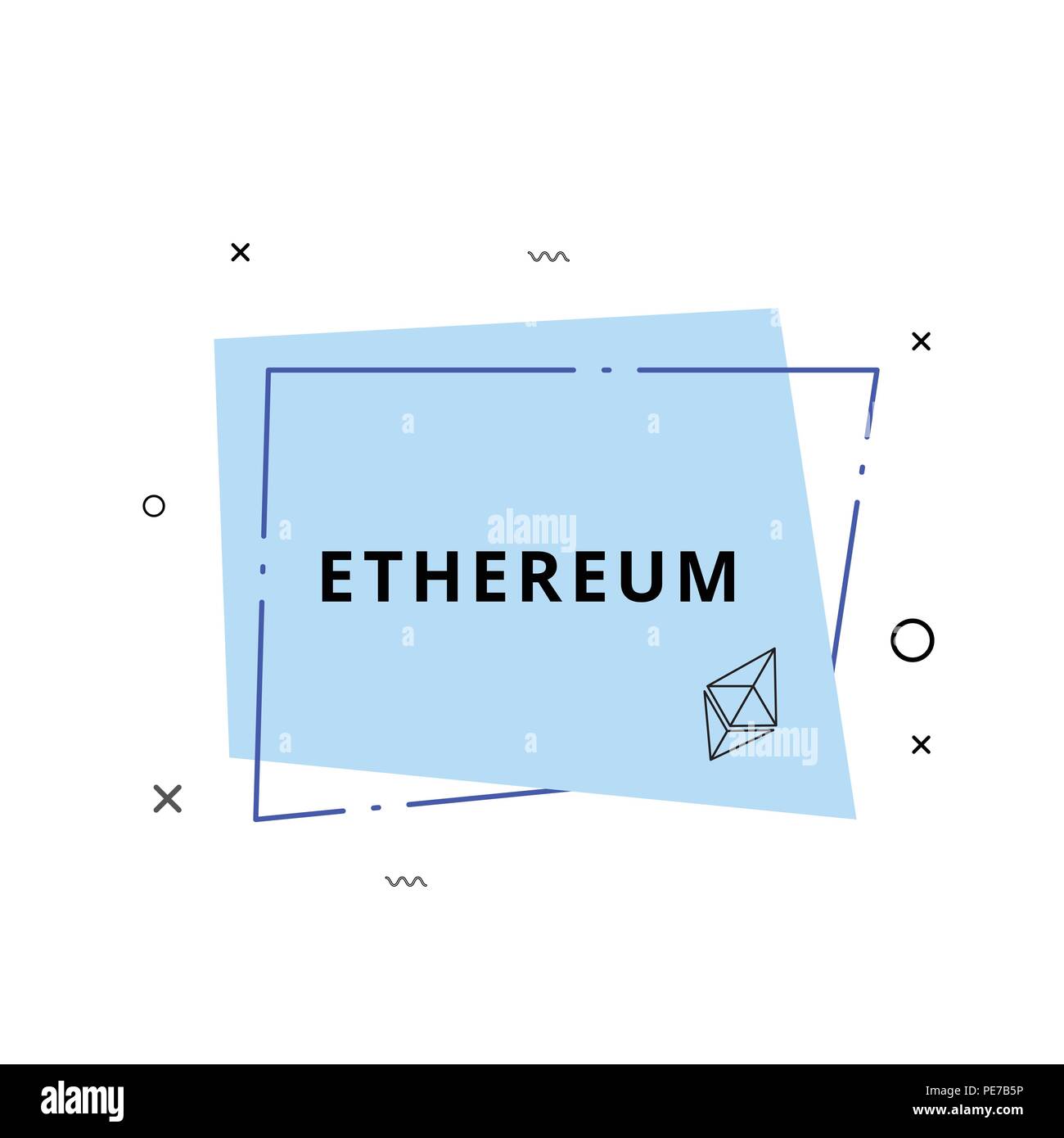 Ethereum geometric banner. Vector illustration Stock Vector Image & Art ...