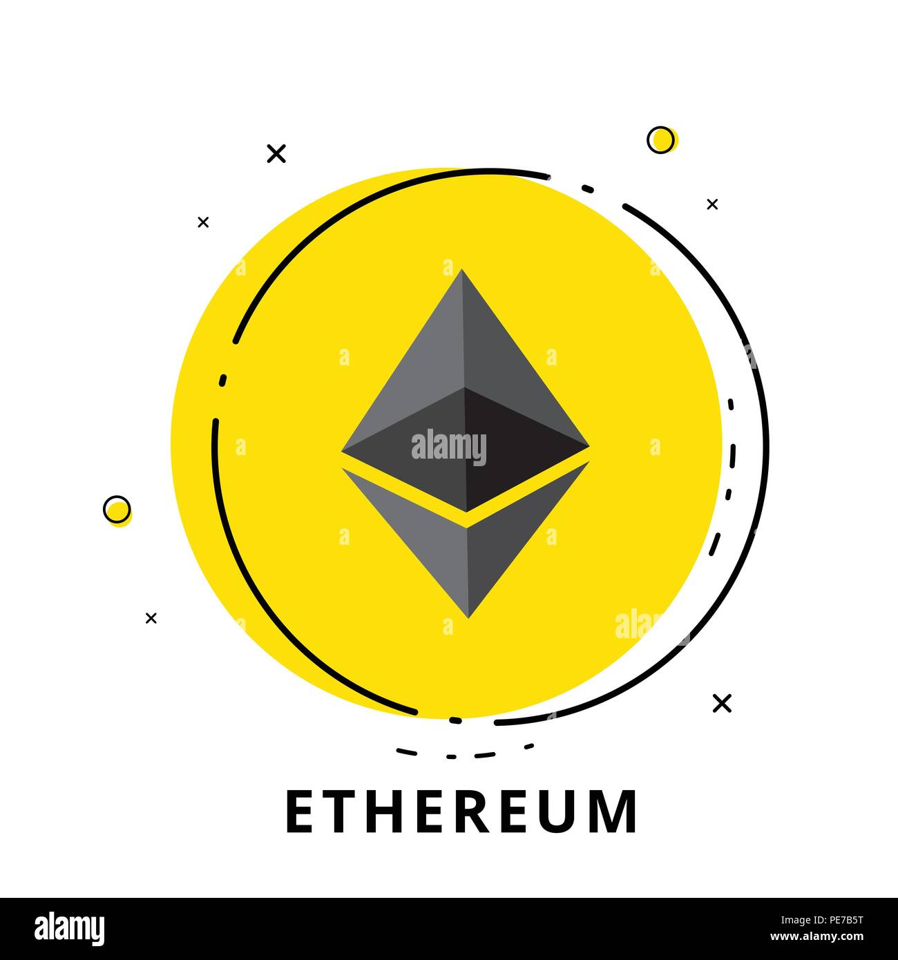 Ethereum sign. Vector illustration Stock Vector Image & Art - Alamy