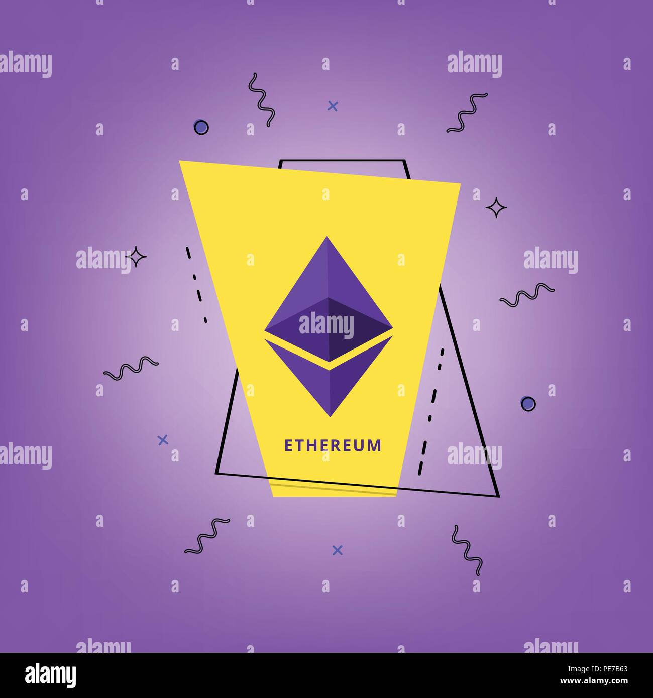 Ethereum sign. Vector illustration Stock Vector Image & Art - Alamy