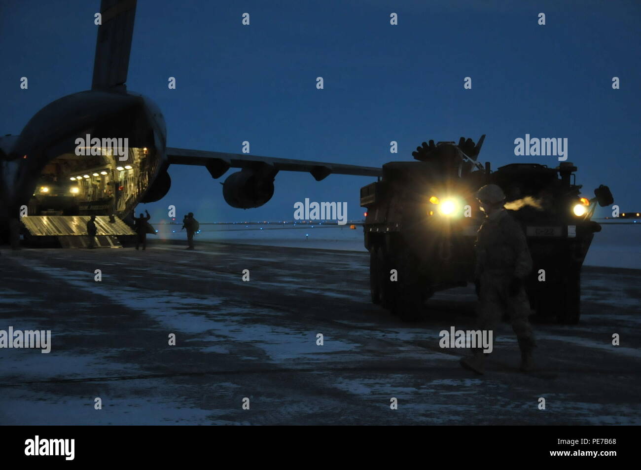 U.S. Army Alaska Strykers from Bravo Company, 3-21 Infantry Regiment ...