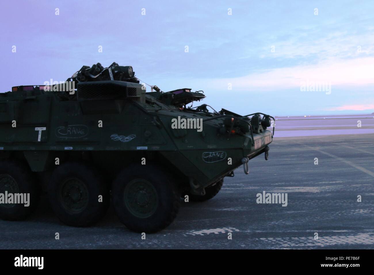 A U.S. Army Alaska Stryker assigned to Bravo Company, 3-21 Infantry ...