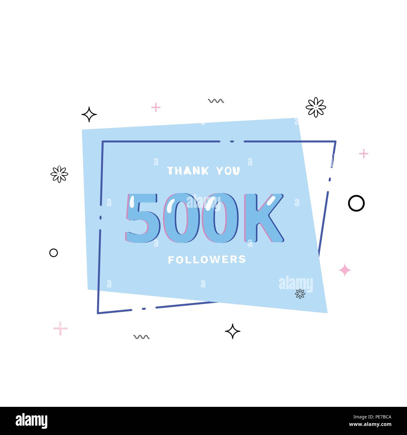 500k followers post vector vectors hi-res stock photography and images ...