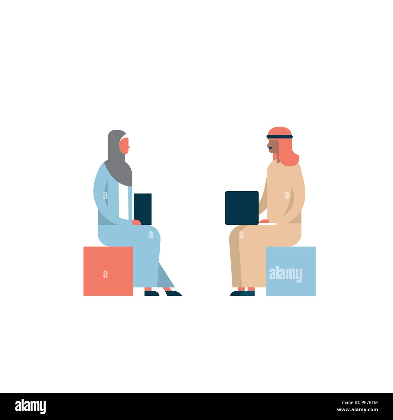 Saudi woman laptop Cut Out Stock Images & Pictures - Alamy