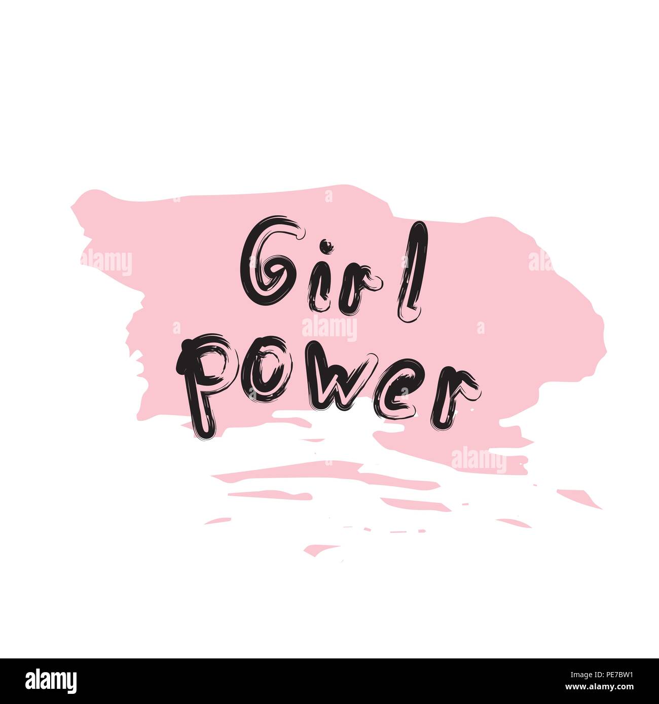 Girl Power composition. Vector illustration Stock Vector Image & Art ...