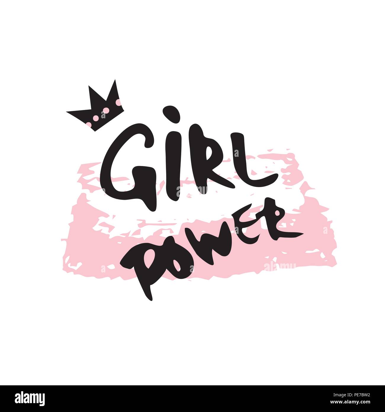 Girl Power composition. Vector illustration Stock Vector Image & Art ...