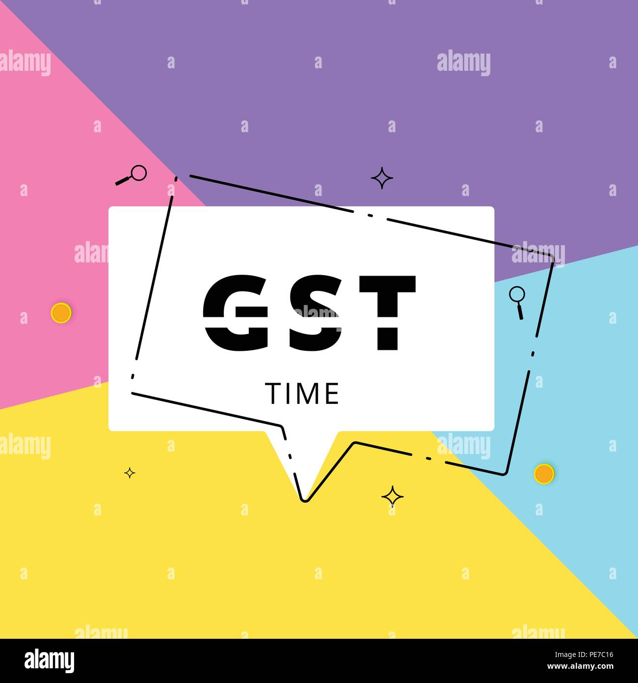 GST banner. Vector illustration Stock Vector Image & Art - Alamy