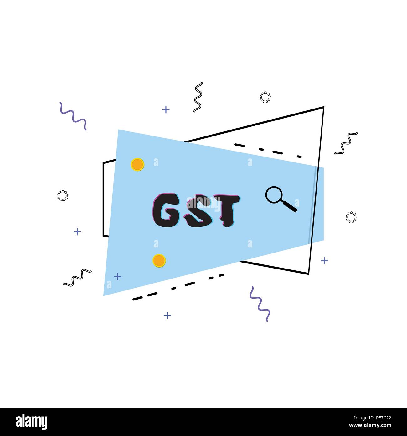 GST banner. Vector illustration Stock Vector Image & Art - Alamy