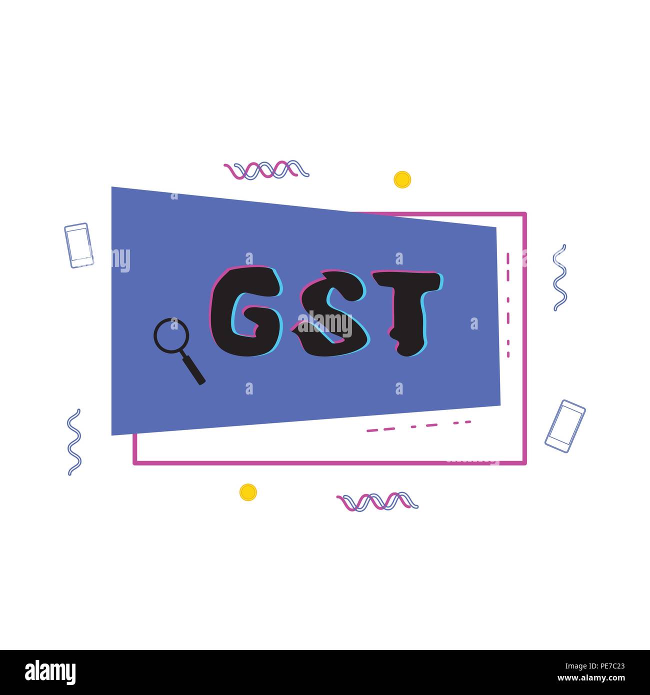 GST banner. Vector illustration Stock Vector Image & Art - Alamy