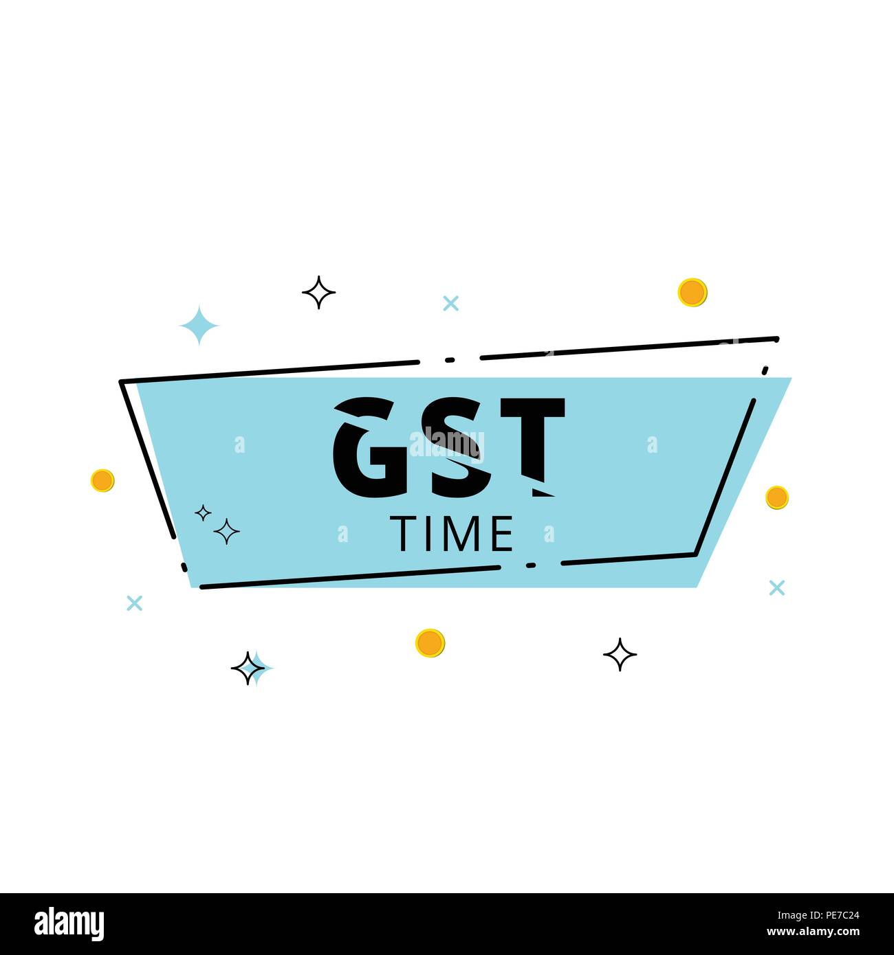GST banner. Vector illustration Stock Vector Image & Art - Alamy