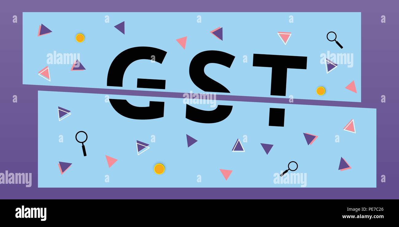 GST horizontal banner. Vector illustration Stock Vector Image & Art - Alamy