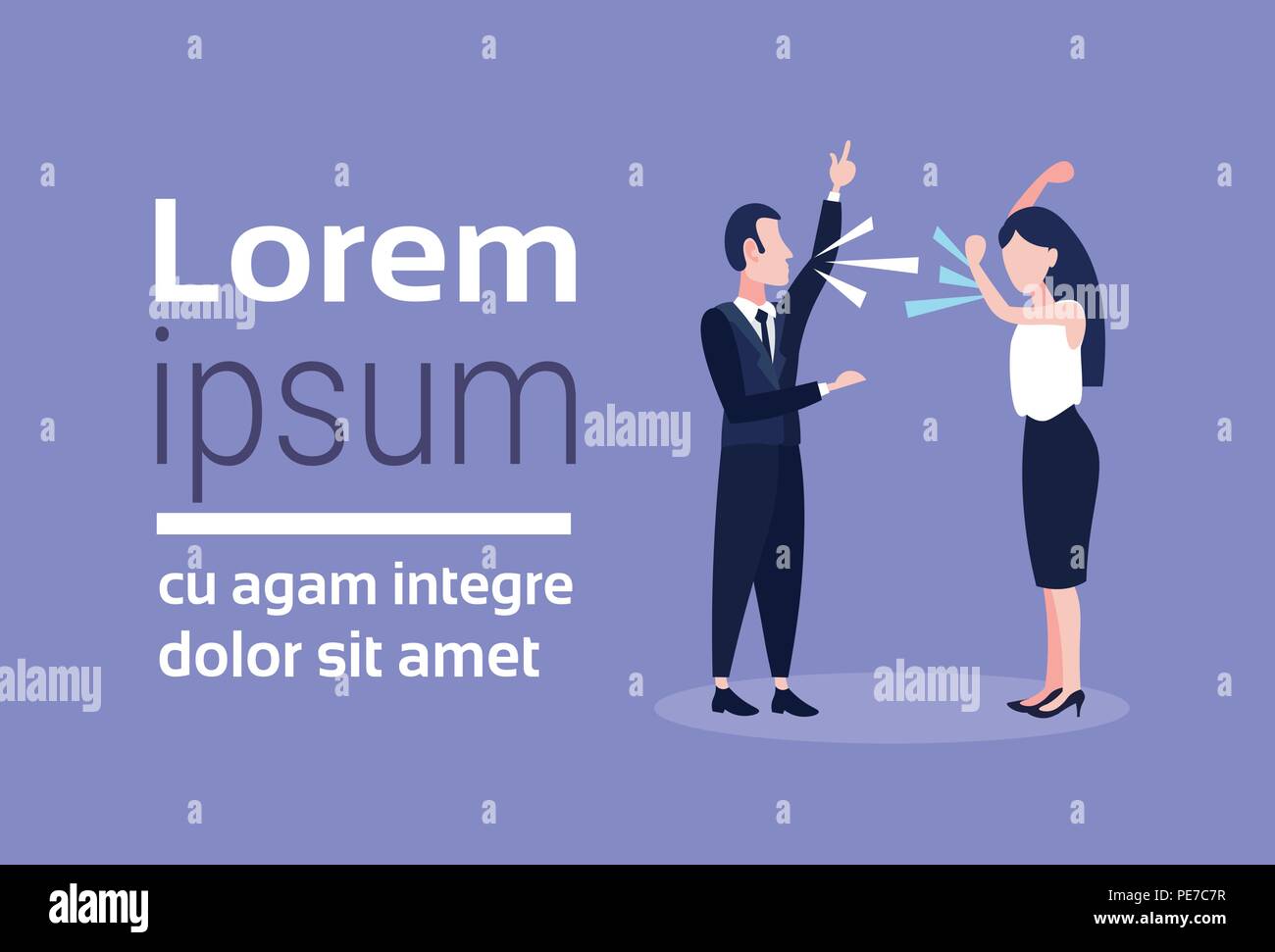 Man woman angry other Stock Vector Images - Alamy