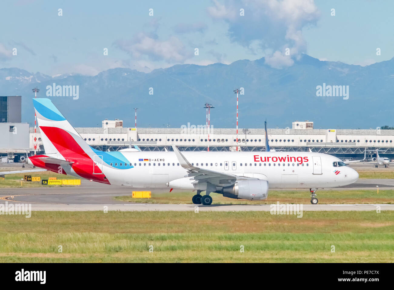 Eurowings, Airbus A320-200 (D-AEWQ) at Milan - Linate Italy Stock Photo ...