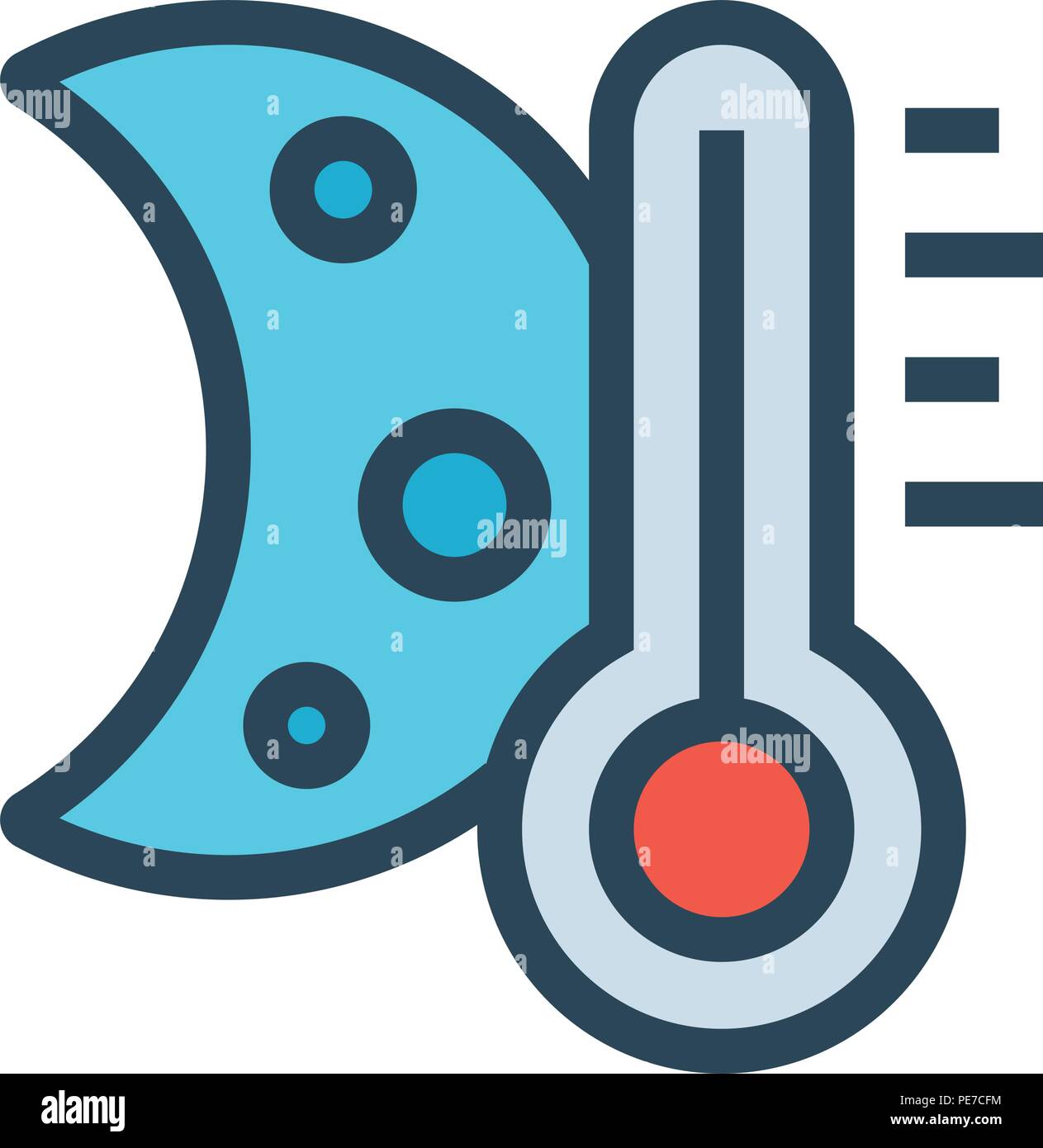 Night temperature Stock Vector Images - Alamy