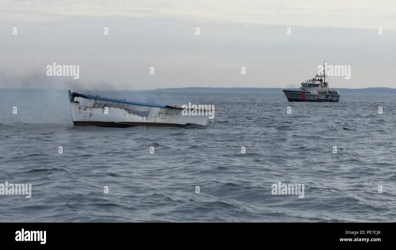 A Coast Guard 47-foot Motor Life Boat is on scene at a lobster boat ...