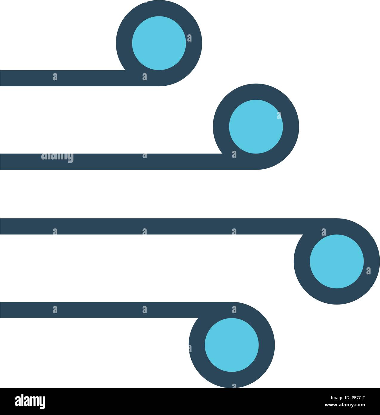 Wind blowing waves Stock Vector Images - Alamy