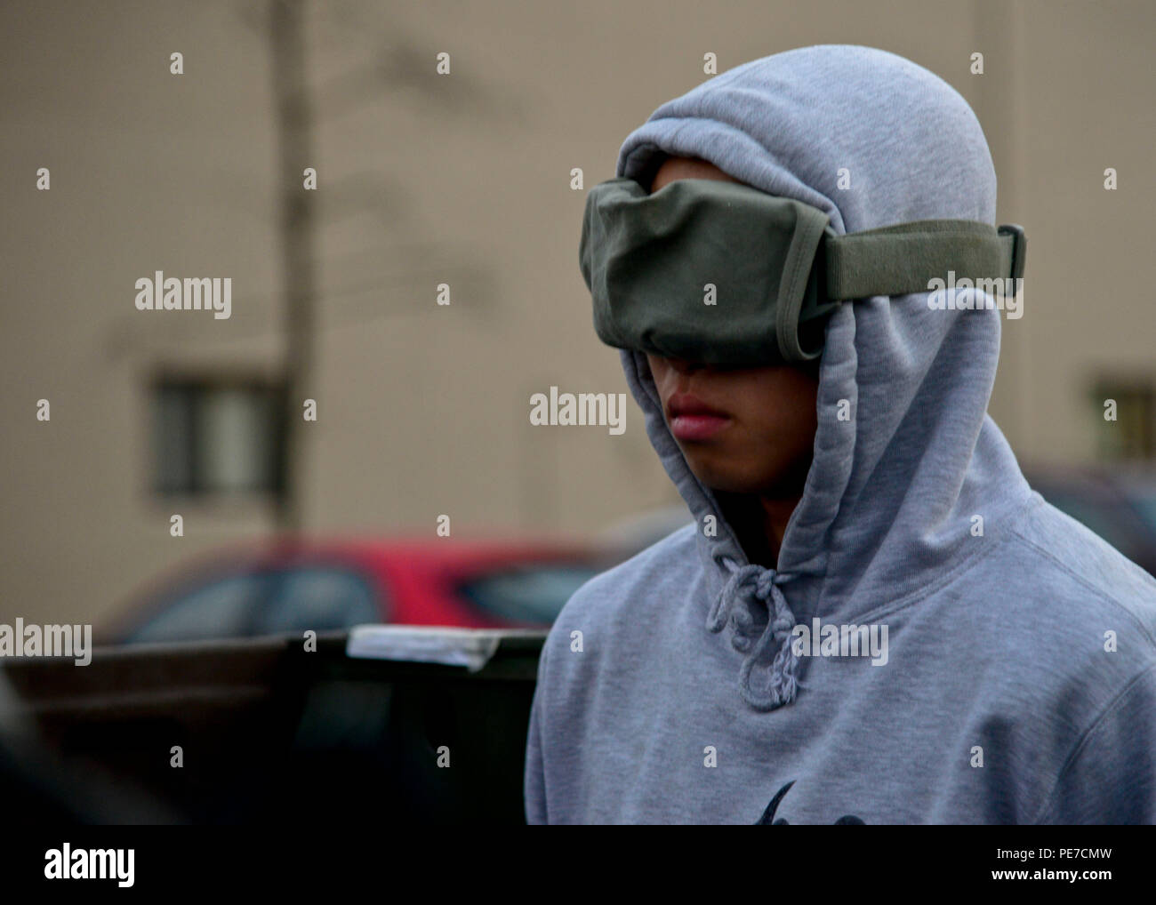 Blindfolded detainees hi-res stock photography and images - Alamy