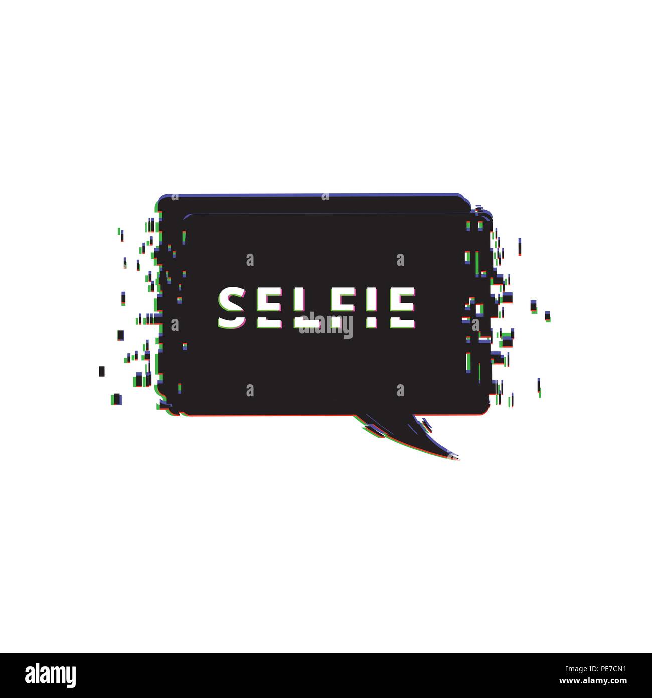 Selfie card isolated on white background. Vector illustration Stock ...