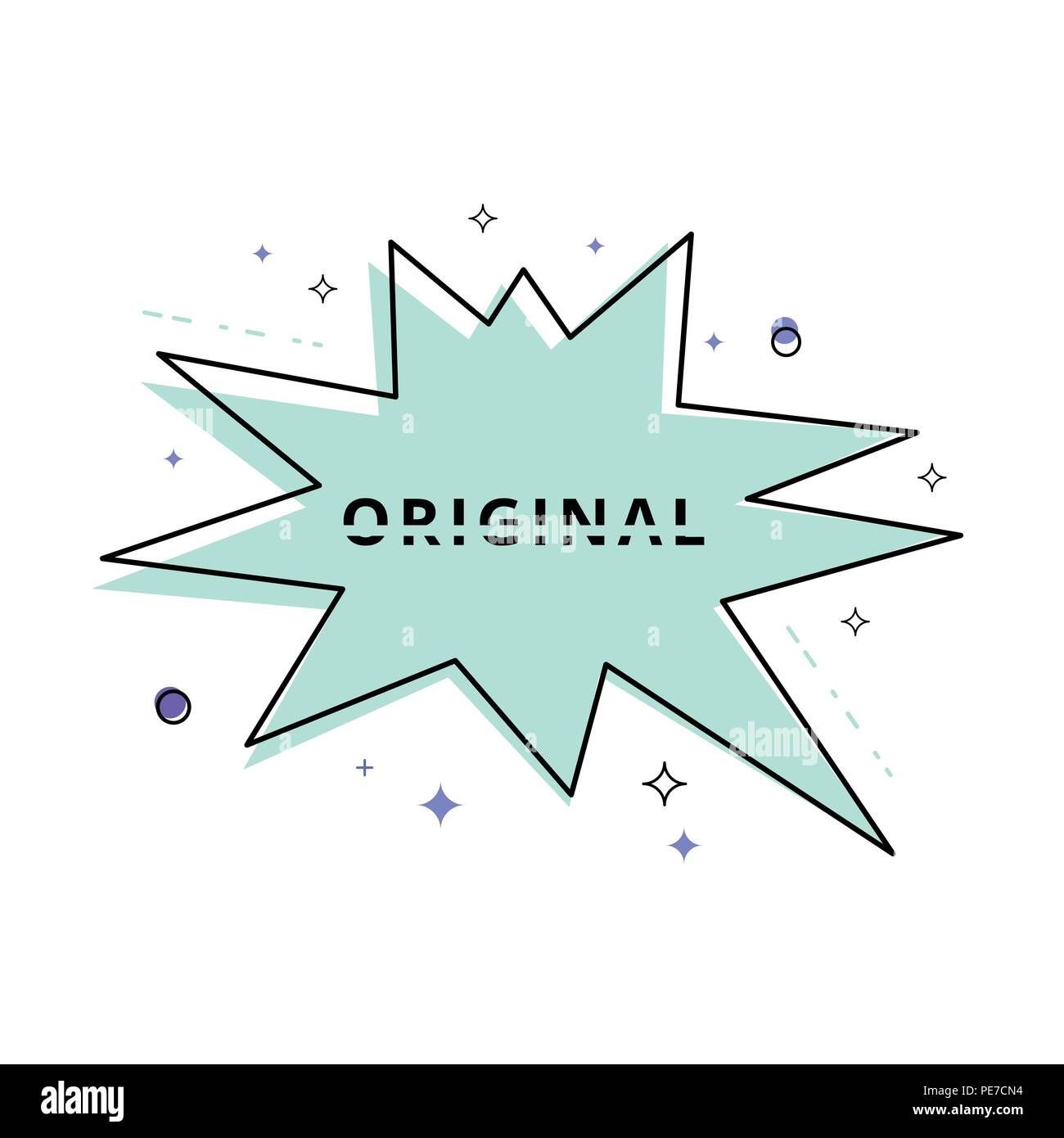 Original card isolated on white background. Vector illustration Stock ...