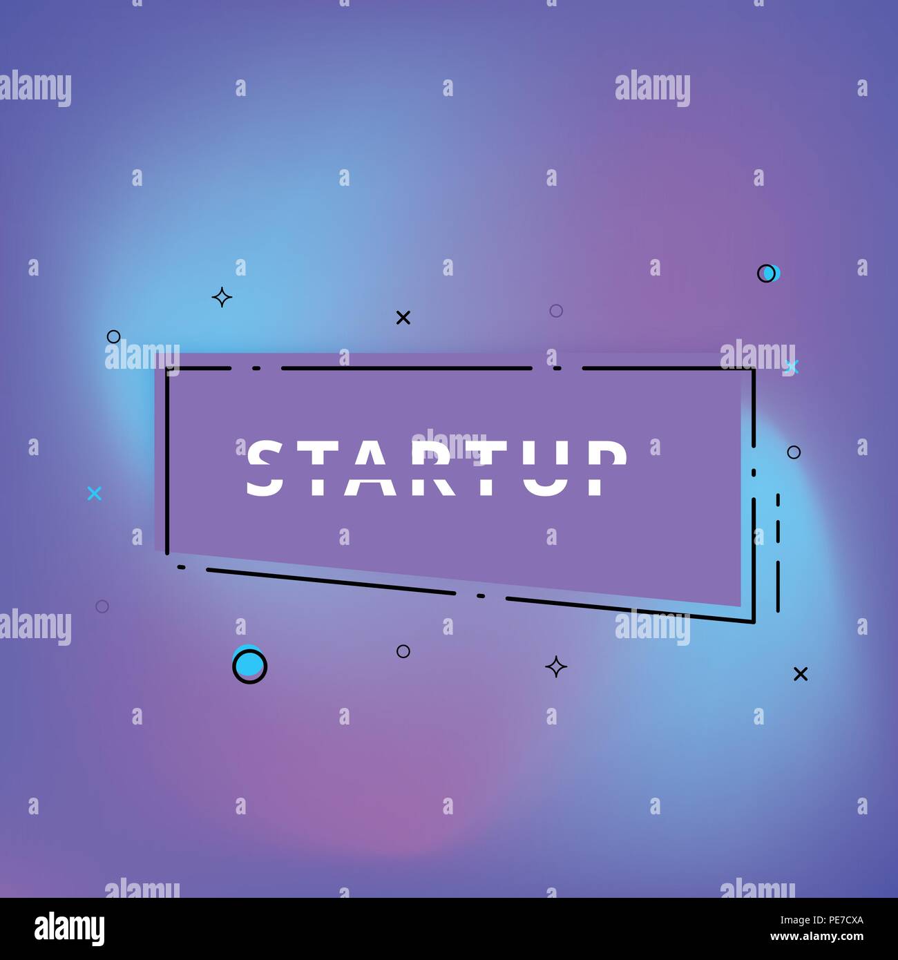 Startup geometric banner. Vector illustration Stock Vector Image & Art ...