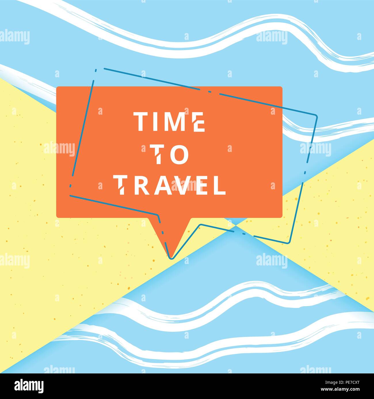Time to Travel banner. Vector illustration Stock Vector Image & Art - Alamy