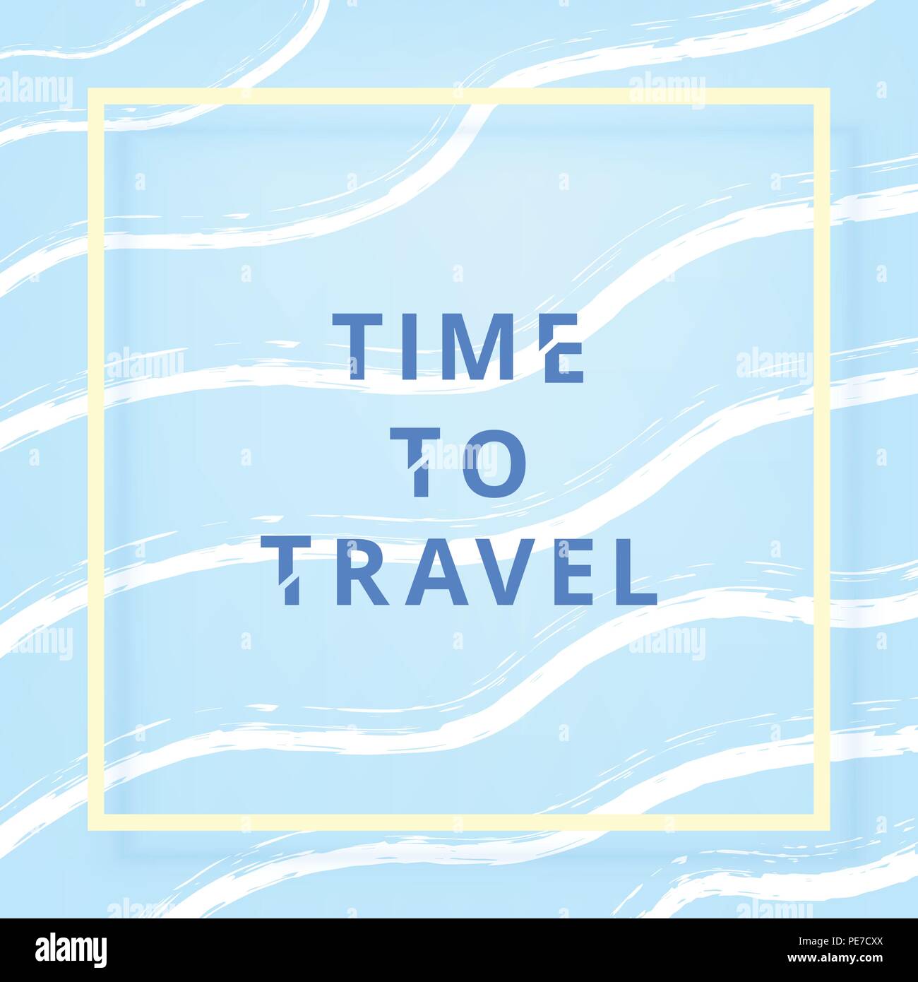 Time to Travel card. Vector illustration Stock Vector Image & Art - Alamy