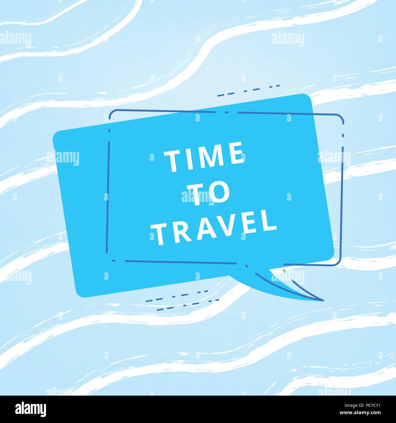 Time to Travel card. Vector illustration Stock Vector Image & Art - Alamy