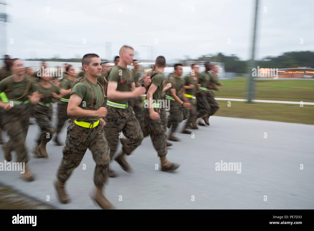 U.S. Marines with the School of Infantry-East (SOI-East) take part in a ...