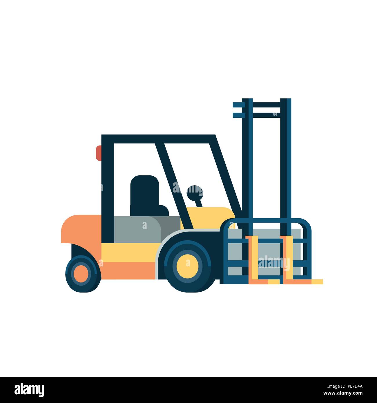 Stacker truck Stock Vector Images - Alamy