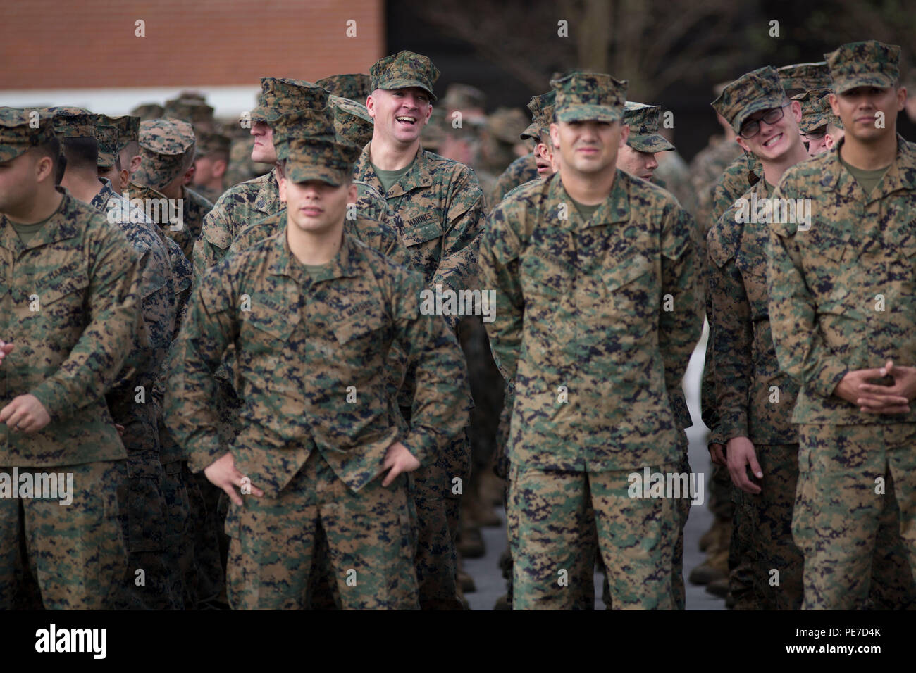 U.S. Marines with Headquarters and Support Battalion, School of ...
