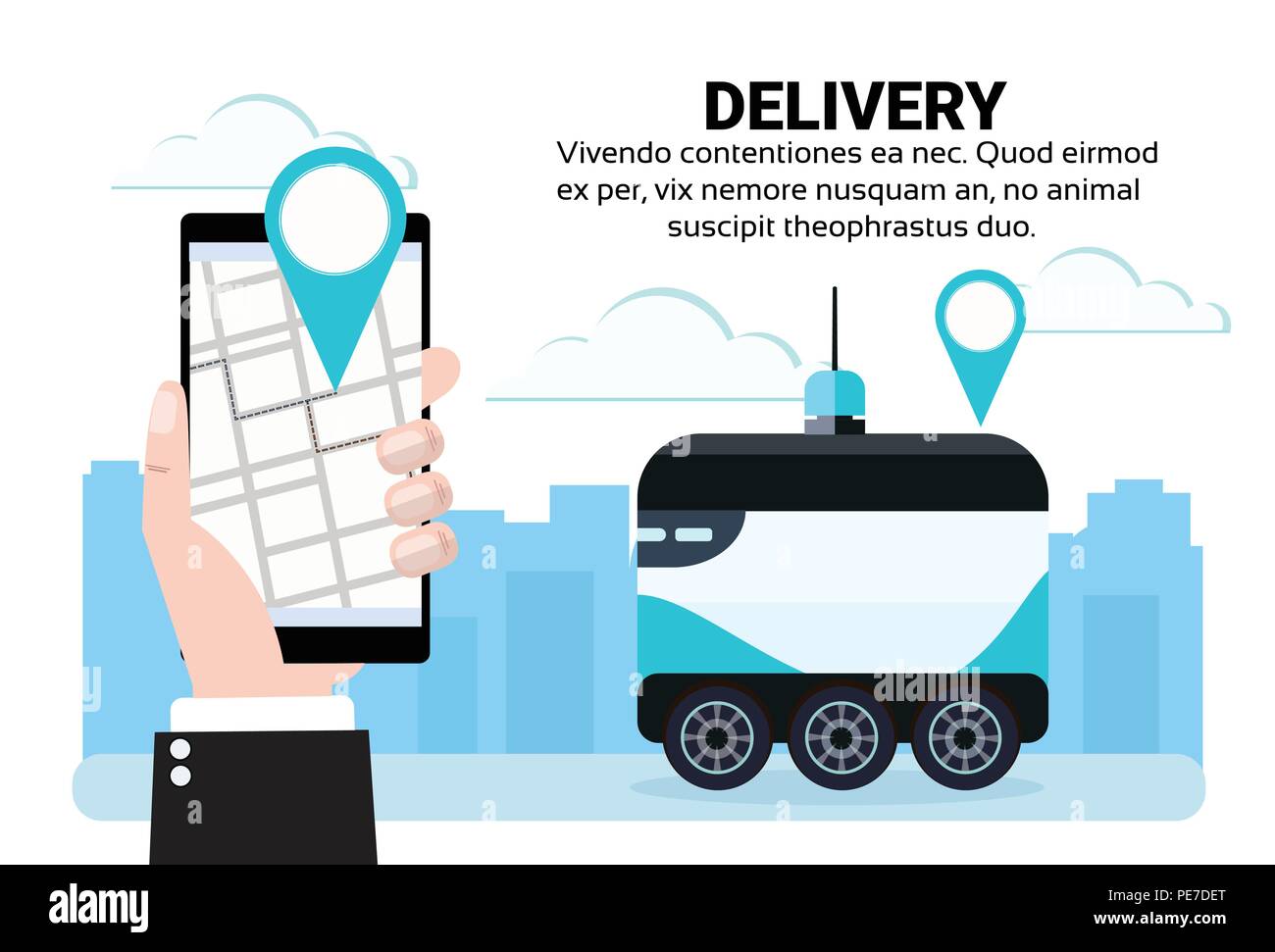 mobile app robot self drive fast delivery goods navigation map app in ...